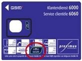 Une nouvelle carte SIM chez Proximus